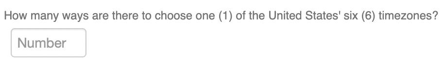 Solved How many ways are there to choose one (1) of the | Chegg.com