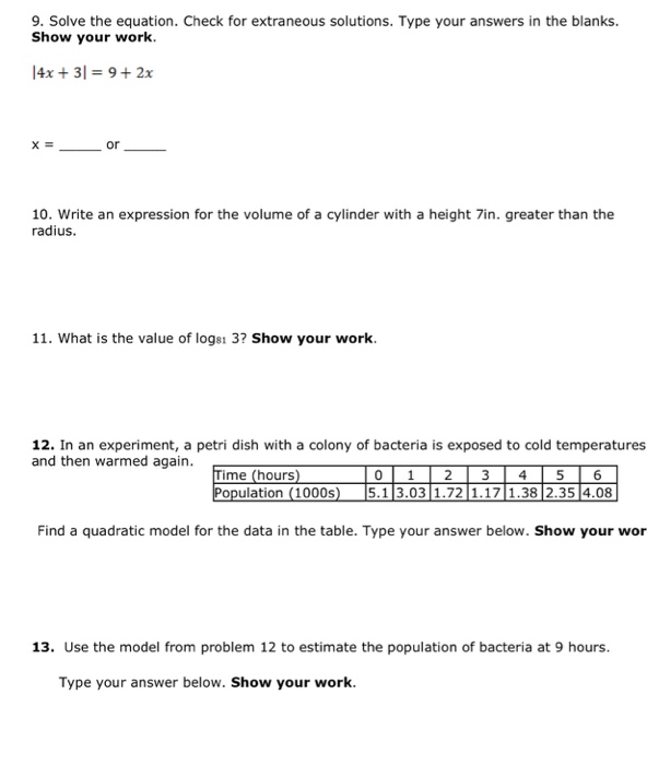 Solved Solve the equation. Check for extraneous solutions. | Chegg.com