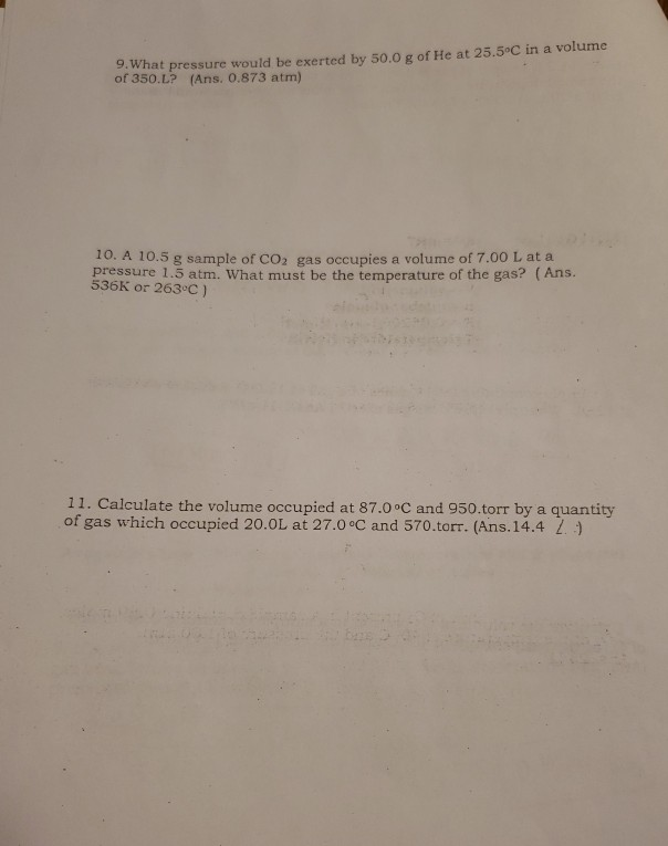 Solved Units of pressure 1 standard atmosphere 1 atm 1 atm = | Chegg.com