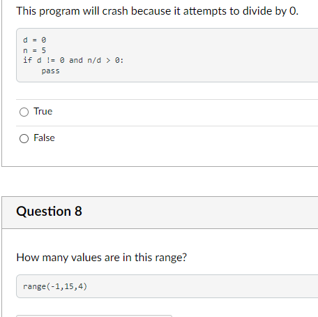 Solved This program will crash because it attempts to divide | Chegg.com