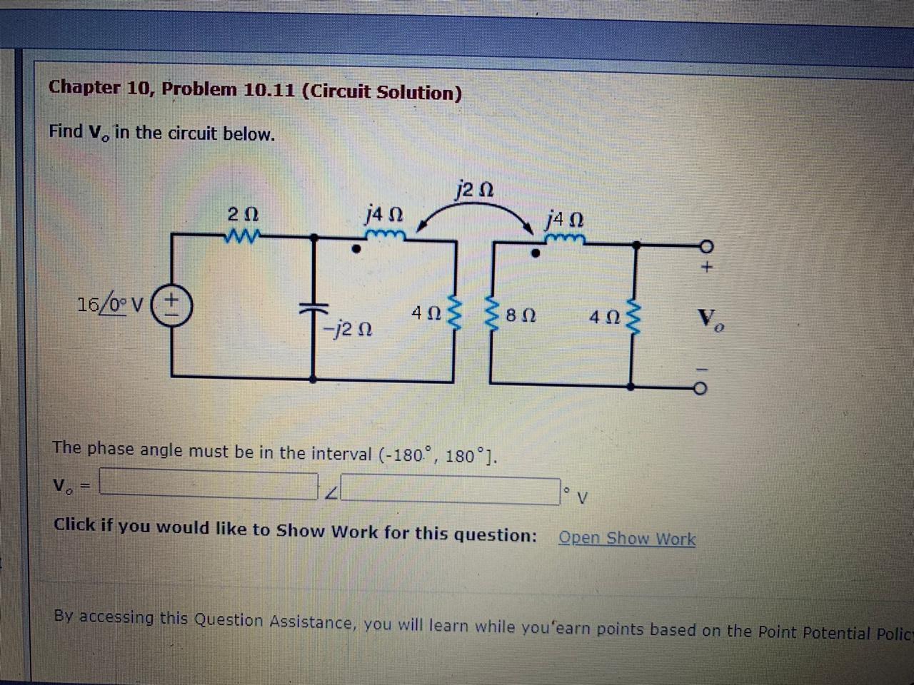 Solved Chapter 10 Problem 1011 Circuit Solution Find V 4466