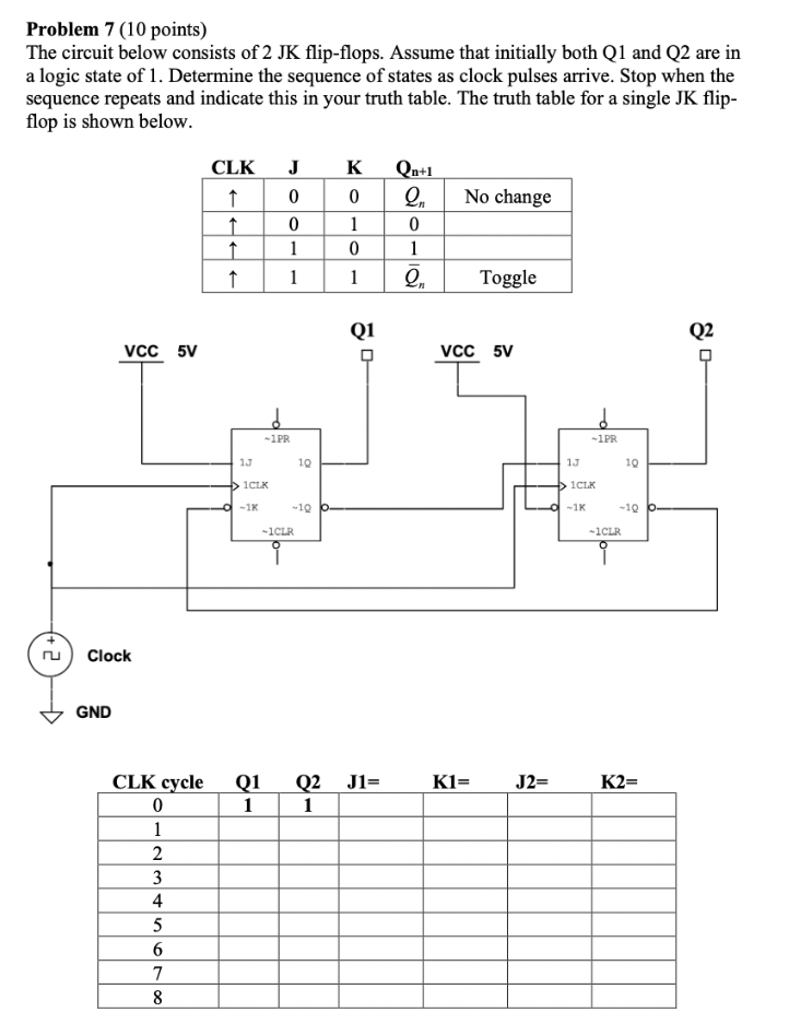 Solved Problem 7 (10 ﻿points)The circuit below consists of 2 | Chegg.com
