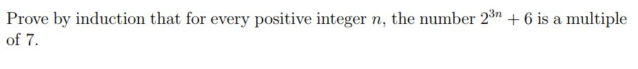 Solved Prove by induction that for every positive integer n, | Chegg.com