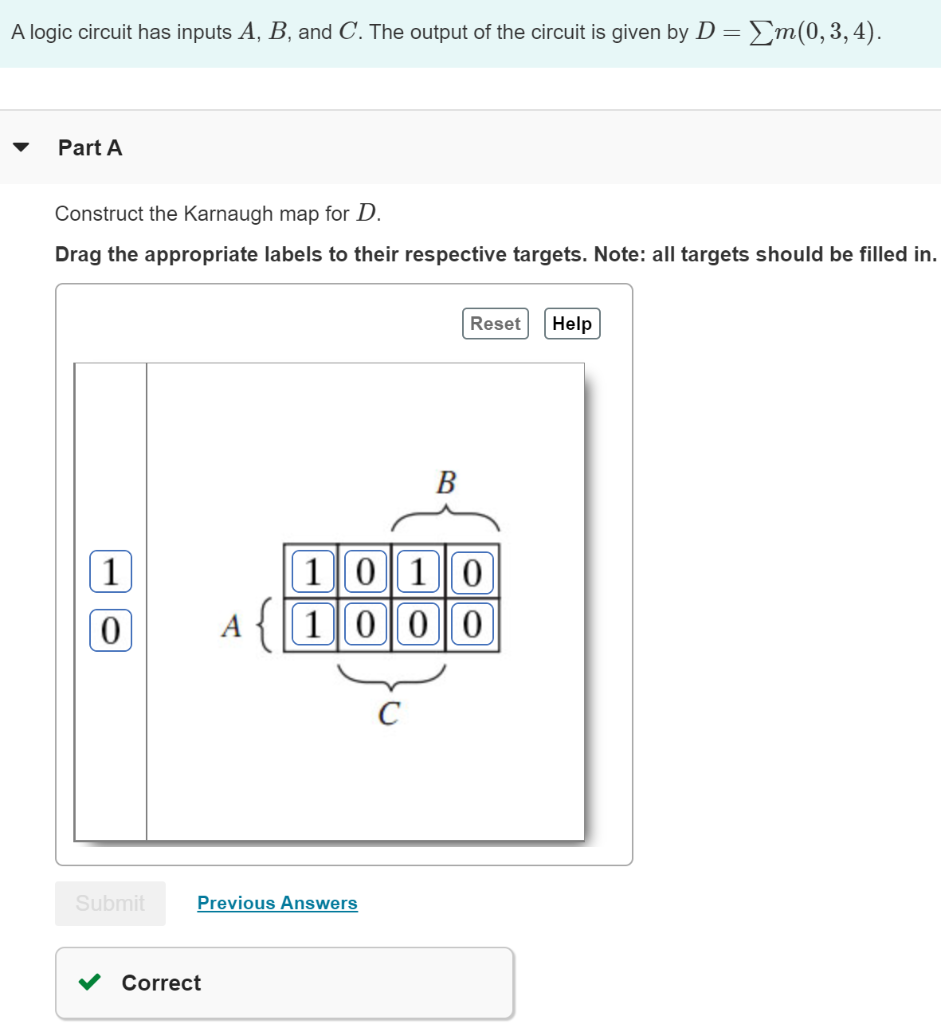 Solved A Logic Circuit Has Inputs A B And C The Output Of 7956