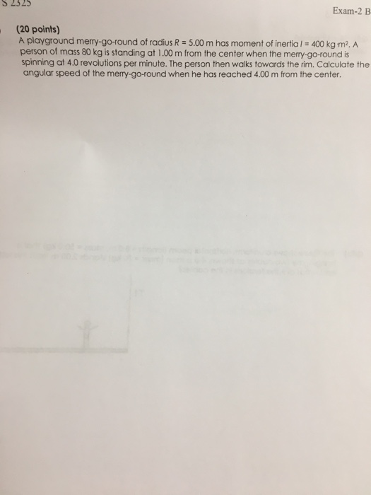 Solved A playground merry-go-round of radius R = 5.00 m has | Chegg.com