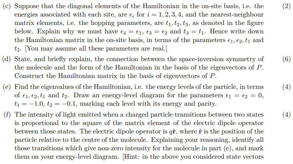 Consider a spinless charged particle which can sit on | Chegg.com