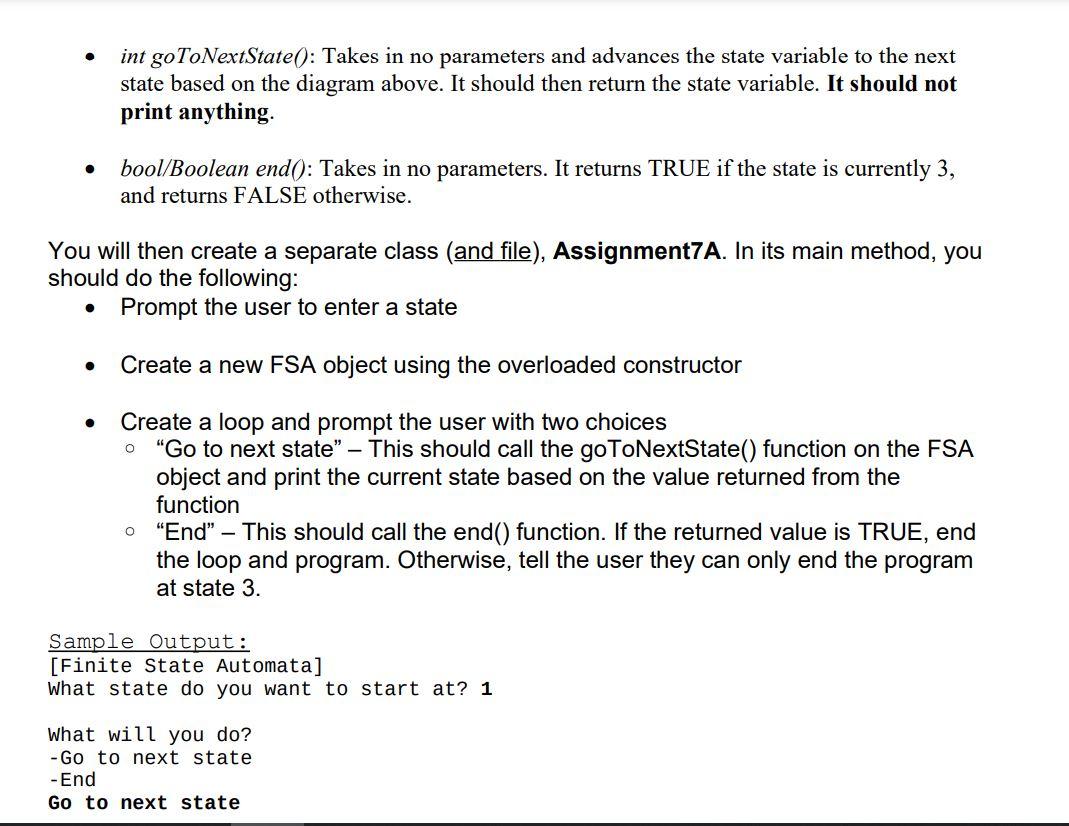 Solved Assignment 7A: Finite State Automata. In computer | Chegg.com