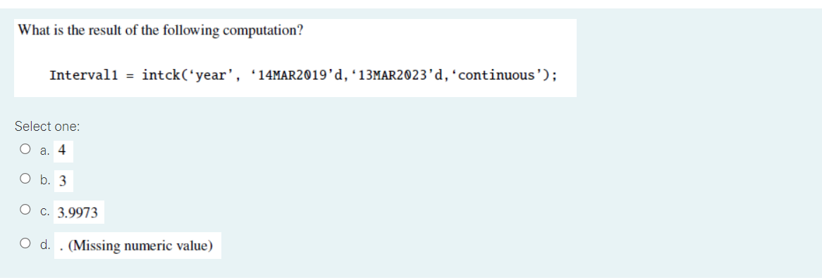Solved What is the result of the following computation? | Chegg.com