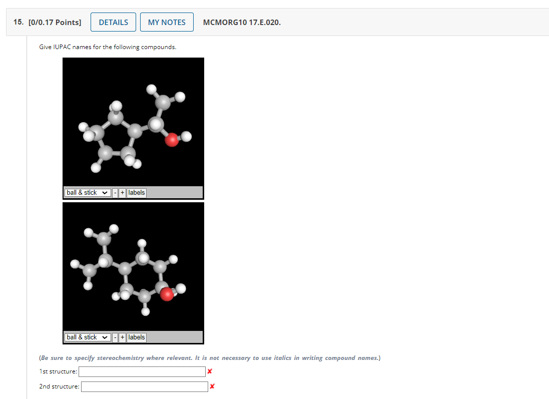 Solved Give IUPAC names for the following compounds.(Be sure | Chegg.com