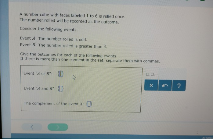 Solved A number cube with faces labeled 1 to 6 is rolled | Chegg.com