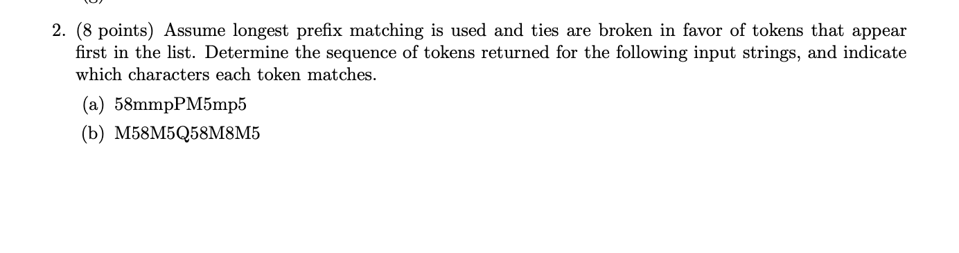 Solved Consider the following regular expressions: letter = | Chegg.com