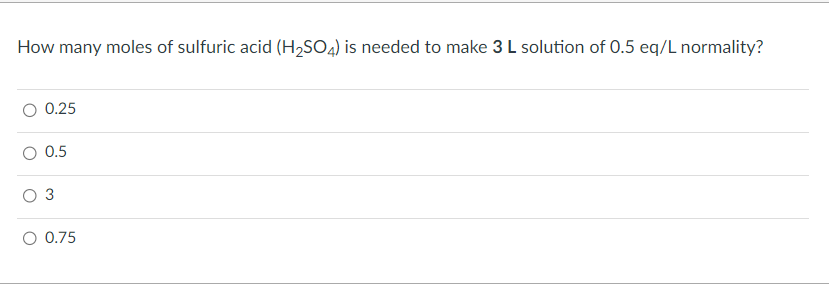 Solved How many moles of sulfuric acid (H2SO4) is needed to | Chegg.com