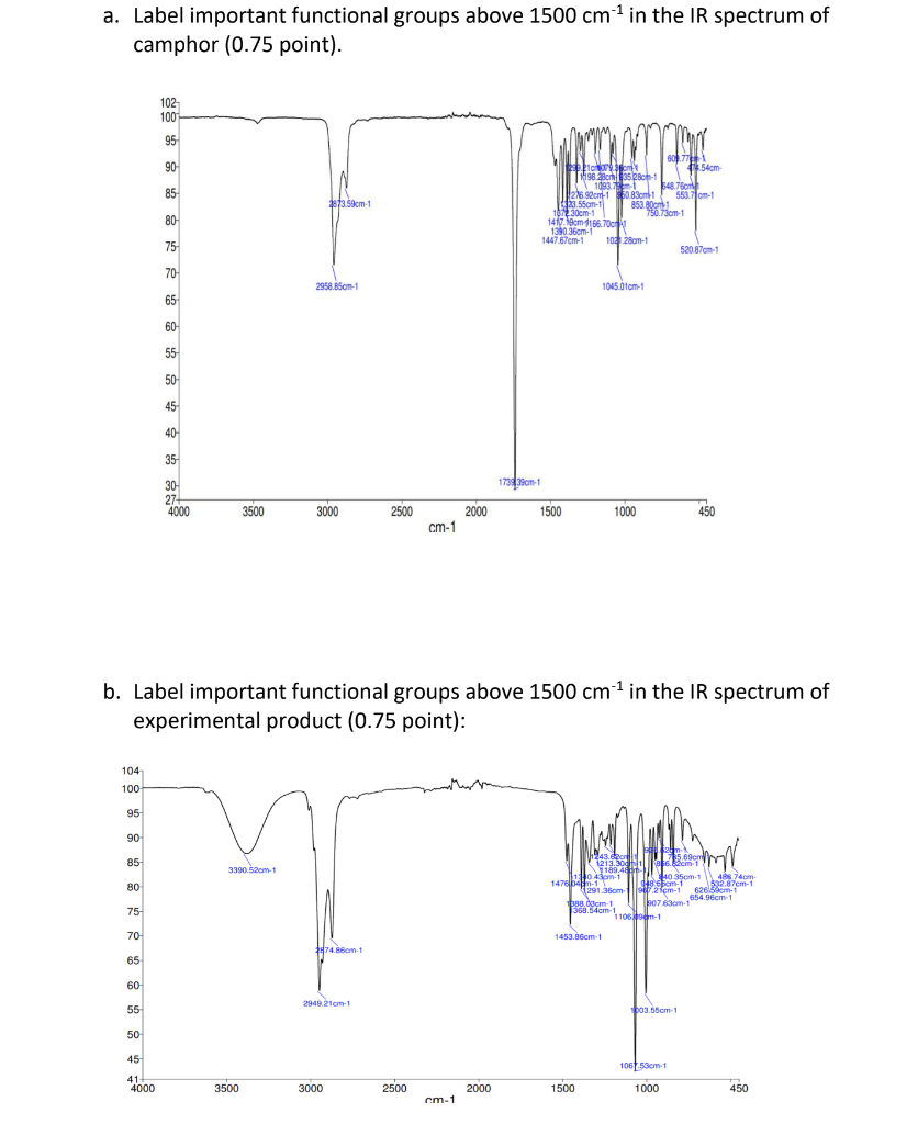 Solved 4 Methanol + Sodium Borohydride + (IR)-(+)-Camphor -> | Chegg.com
