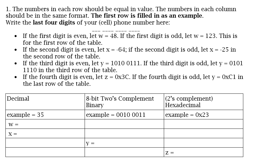 Solved Let the last for digits that you use for the phone | Chegg.com