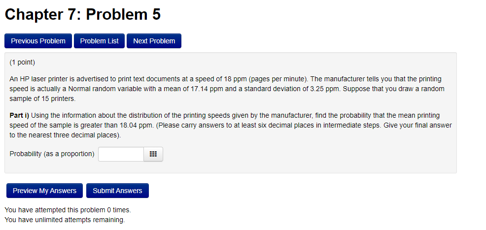 Solved Chapter 7: Problem 5 Previous Problem Problem List | Chegg.com