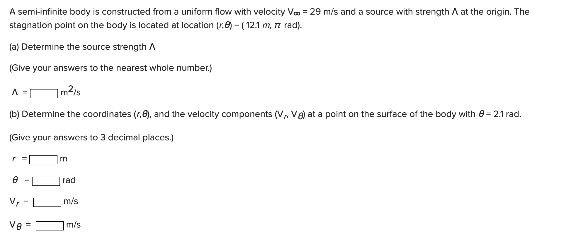 Solved A semi-infinite body is constructed from a uniform | Chegg.com