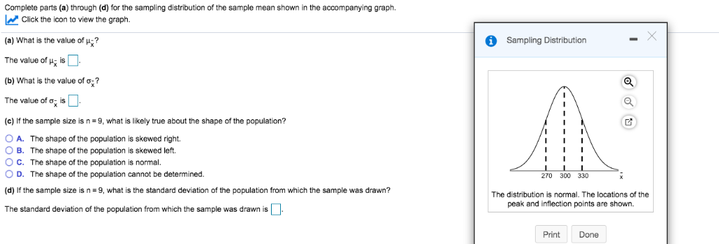 Solved Complete parts (a) through (d) for the sampling | Chegg.com