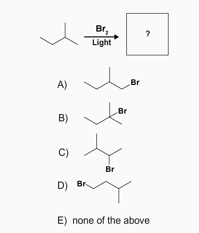 Solved What is the major product of the monobromination of | Chegg.com