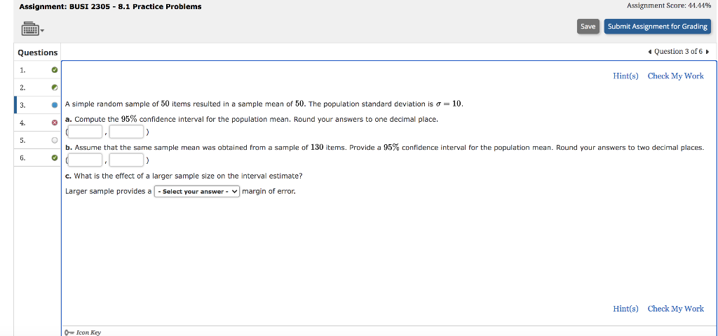 Solved Assignment: BUSI 2305 - 8.1 Practice Problems | Chegg.com