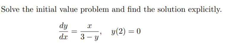 Solved Solve the initial value problem and find the solution | Chegg.com