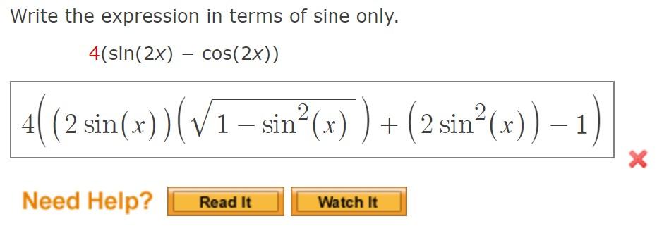 Solved Find sin(2x),cos(2x), and tan(2x) from the given | Chegg.com