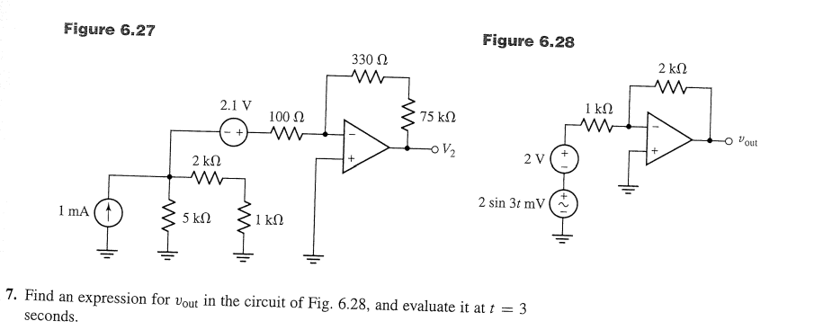 Solved Figure 6.27 Figure 6.28 7. Find an expression for | Chegg.com