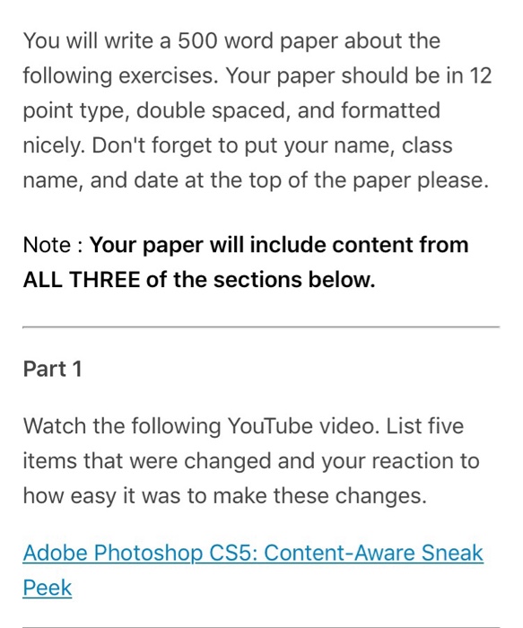 Solved You will write a 500 word paper about the following | Chegg.com