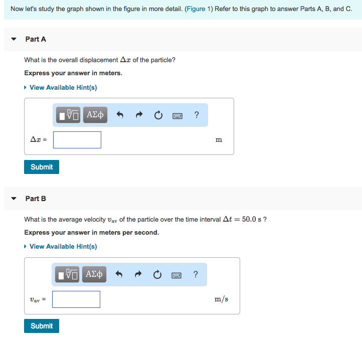 Solved Problem 1 To describe the motion of a particle along | Chegg.com