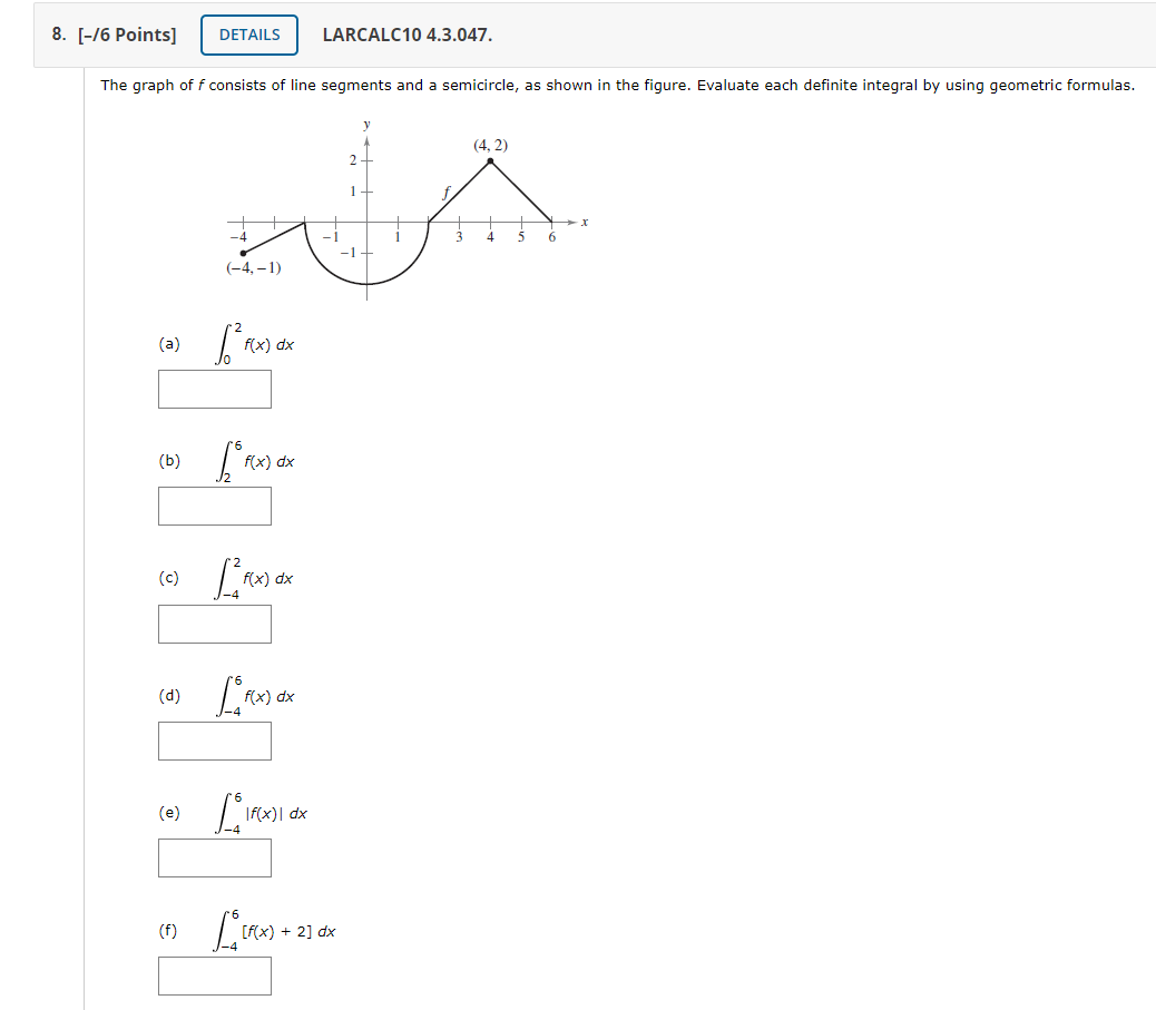 Solved 8. [-16 Points] DETAILS LARCALC10 4.3.047. The graph | Chegg.com