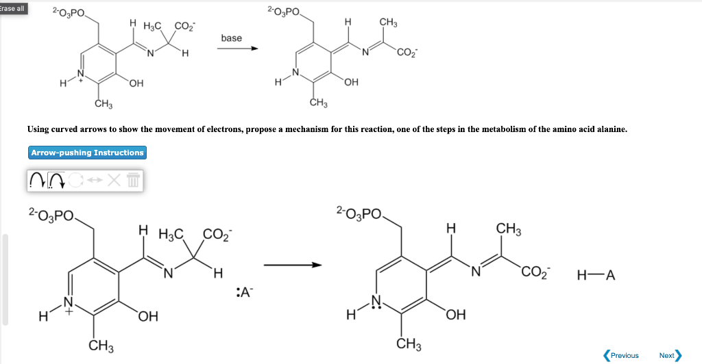 Solved rase all 2-O3PO 2-O3PO. H Hн,С СО, CH3 base N H CO2 | Chegg.com