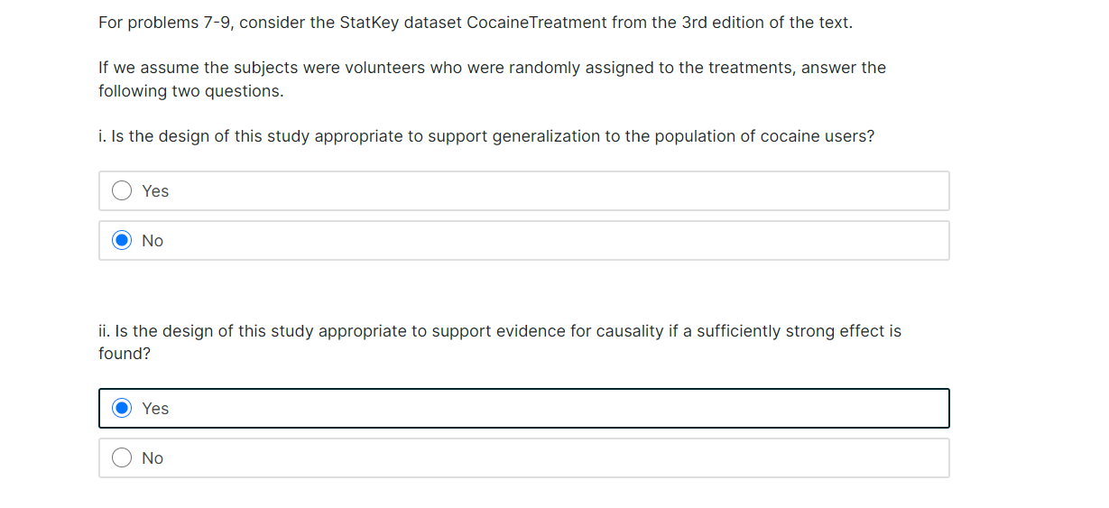 Solved For problems 7-9, consider the StatKey dataset | Chegg.com