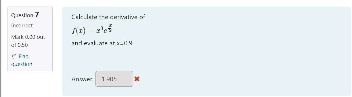 Solved \begin{tabular}{l|l} Question 7 & Calculate the | Chegg.com