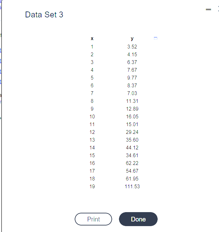 Each table in the accompanying LineFit data contains | Chegg.com