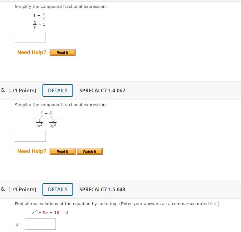 Solved Simplify the compound fractional expression. 4 1 3 y | Chegg.com