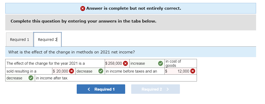 Solved Problem 9-14 (Static) Change in methods (LO9-6] | Chegg.com
