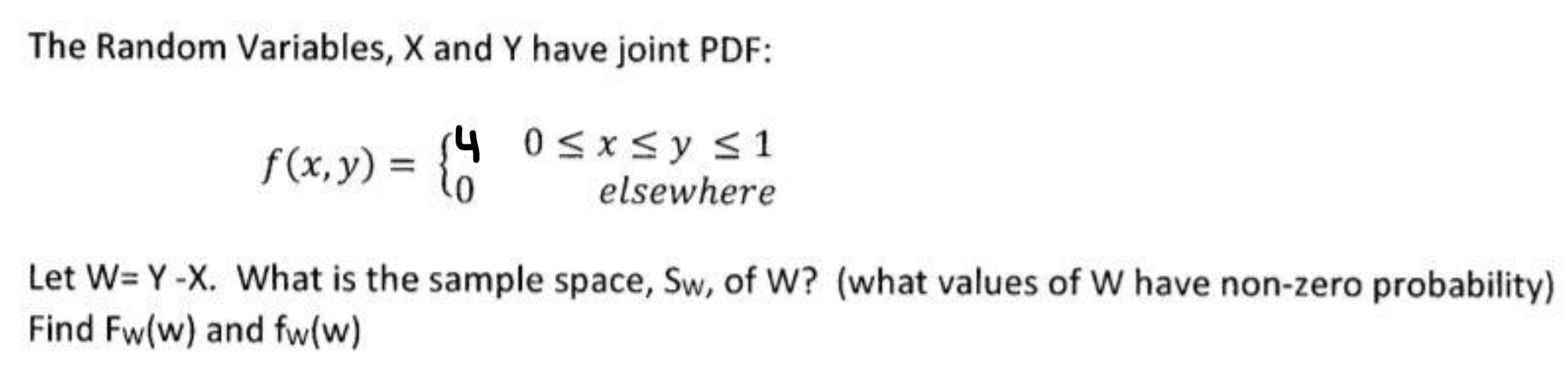 The Random Variables, X and Y have joint PDF: | Chegg.com