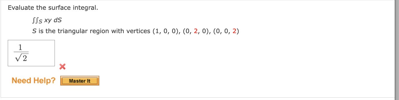 Solved Evaluate the surface integral. ∬sxydS S is the | Chegg.com