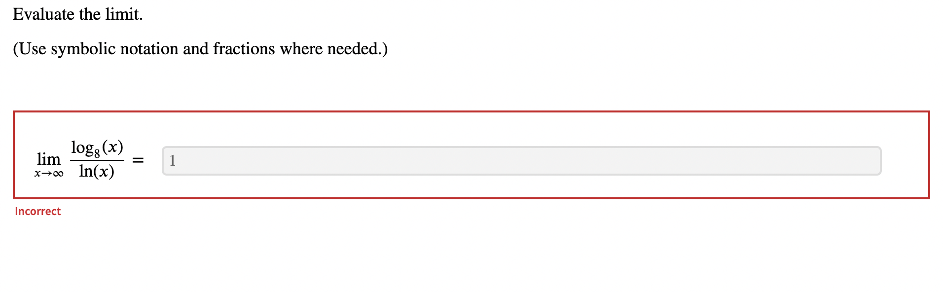 Solved Evaluate the limit. (Use symbolic notation and | Chegg.com
