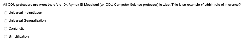Solved AllODU professors are wise; therefore, Dr. Ayman El | Chegg.com