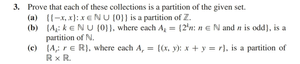 Solved 3. Prove that each of these collections is a | Chegg.com