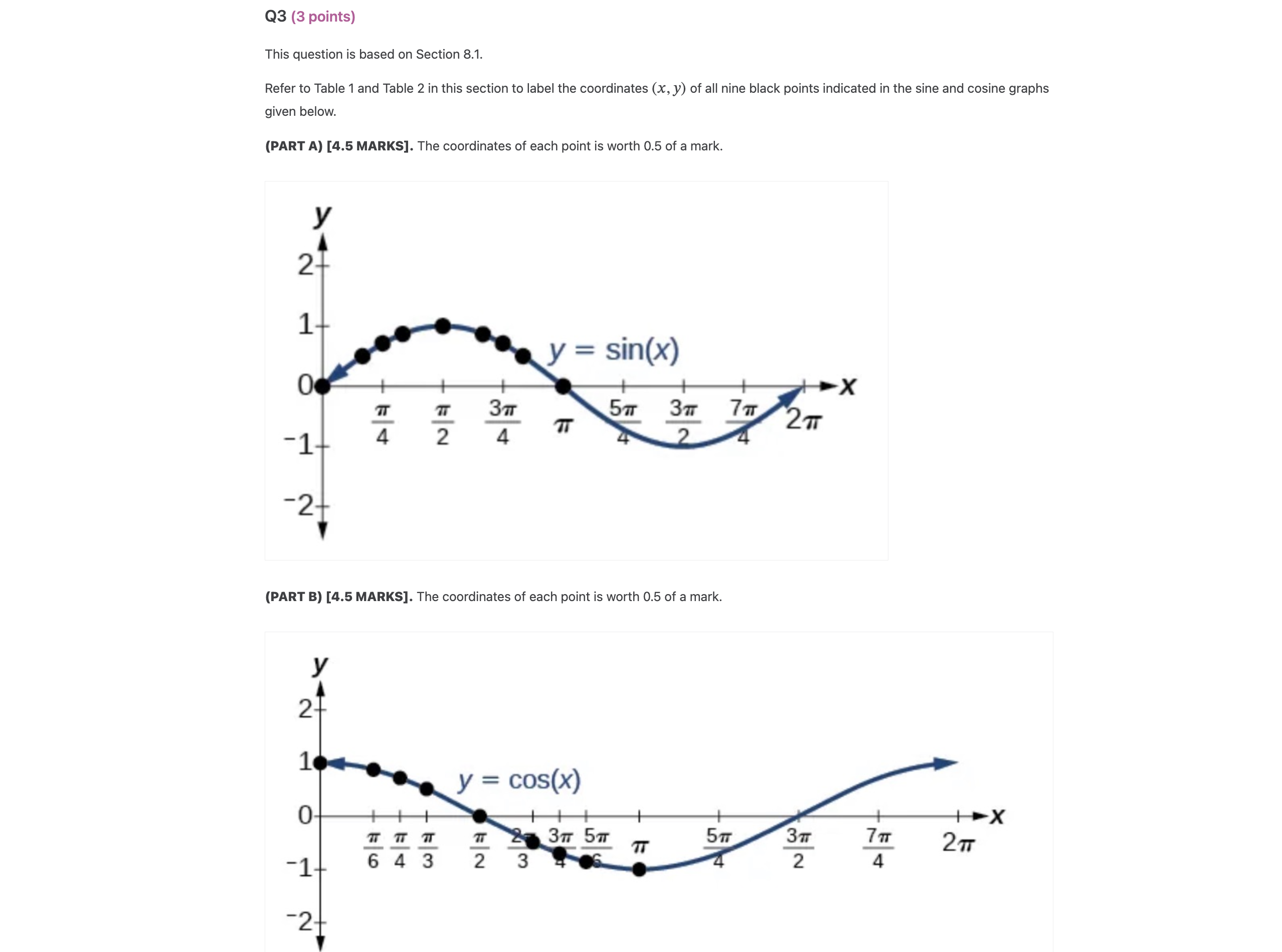 Solved This question is based on Section 8.1. Refer to Table | Chegg.com