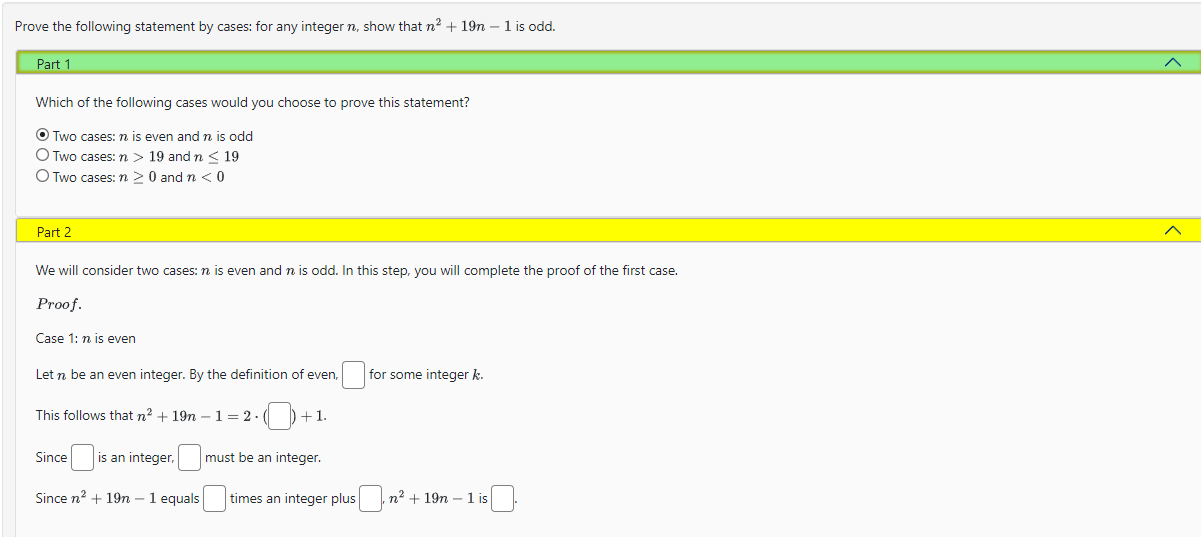 Prove the following statement by ﻿cases: for any | Chegg.com