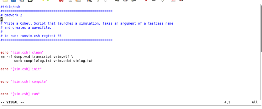 Solved 3 #!/bin/csh #Homework 2 # Write a Cshell Script that | Chegg.com