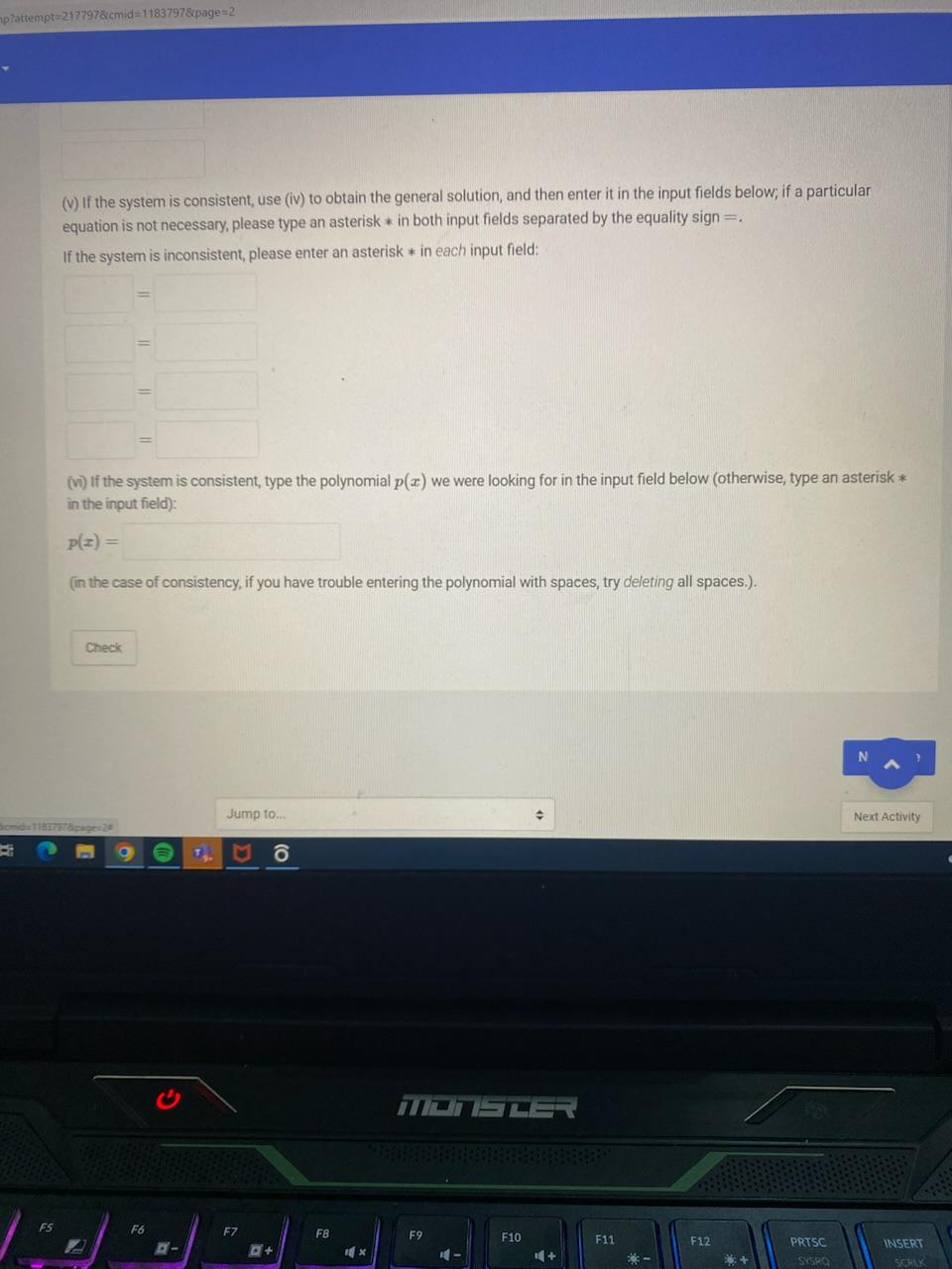 Solved (Linear Systems: Applications). Find a polynomial | Chegg.com