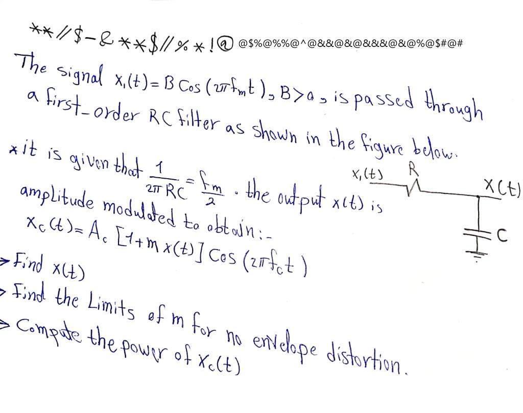 Solved **/$-&**$//%* !@@$%@%%@_@&&&&&&&&©£@%@S+@+ The signal | Chegg.com