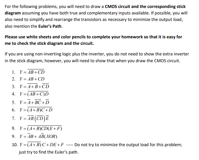 Solved For the following problems, you will need to draw a | Chegg.com