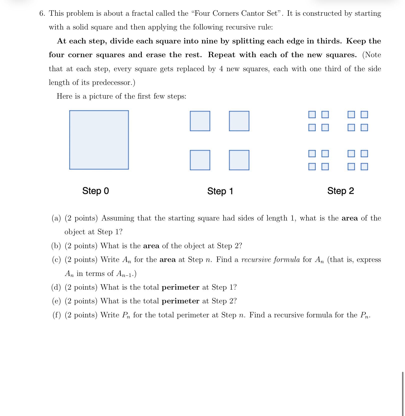 Solved This problem is about a fractal called the "Four | Chegg.com