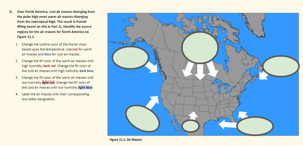 Solved Fronts and Weather Forecasting Lab 11 Materials 3 | Chegg.com