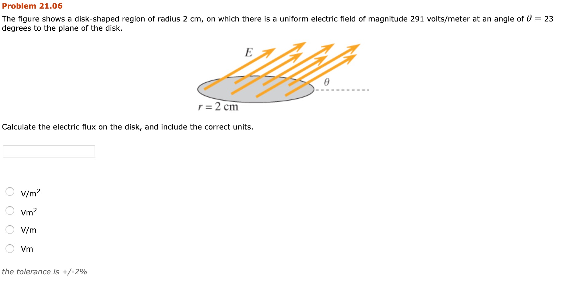Solved Problem 21.06 The figure shows a disk-shaped region | Chegg.com