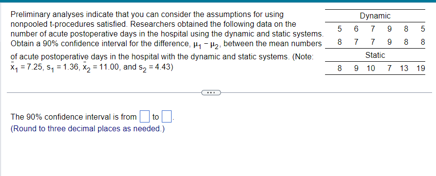 Solved Preliminary analyses indicate that you can consider | Chegg.com